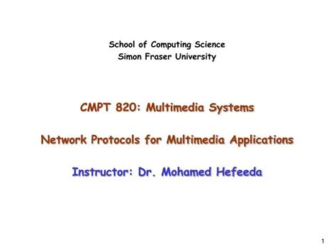 Ppt School Of Computing Science Simon Fraser University Cmpt 820