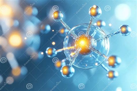 Electrons Spin Around A Bright Nucleus Showcasing The Dynamic