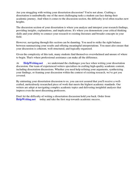 Dissertation How To Write Discussion Pdf Thesis