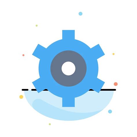 Gear Setting Cogs Abstract Flat Color Icon Template 14334379 Vector Art