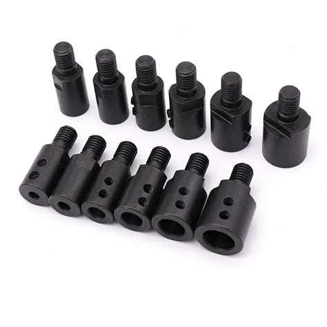 M10 톱 블레이드 연결 샤프트 568101214mm 드릴 스핀들 척 어댑터 연삭 연마 모터 샤프트 커넥팅로드 슬리브