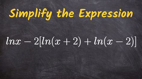 Simplifying Logarithmic Expression Youtube