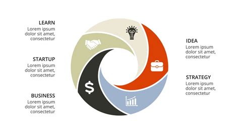 Cycle Arrows Diagram With 3 Options Or Steps Vector Image