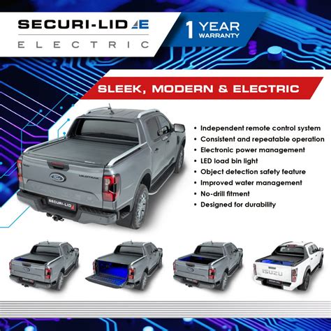 Electric Securi Lid Ford Ranger Raptor 2022 Double Cab Z Customs