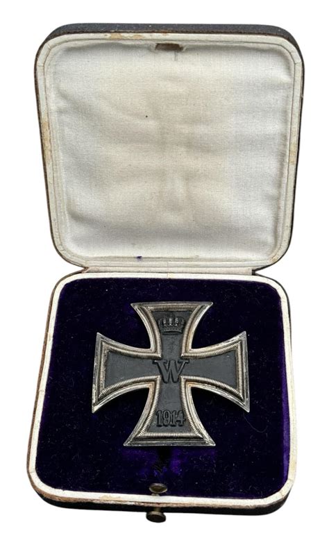 Imcs Militaria Ww1 Iron Cross First Class 1914 In Case
