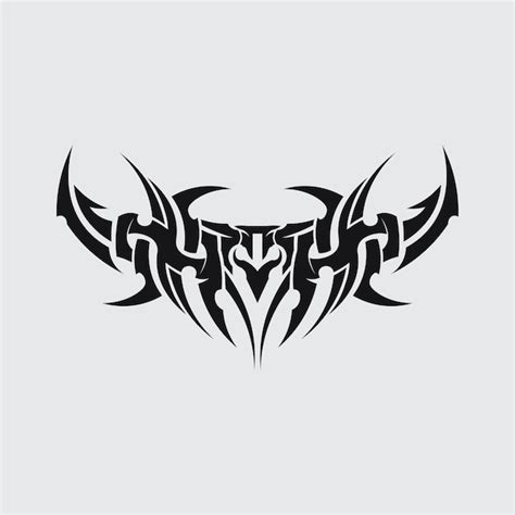 Premium Vector Black Tribal Vector Logo Design Icon And Sign Tribal