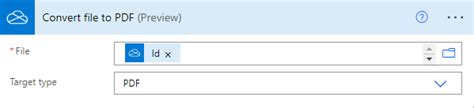 convert word to pdf with power automate