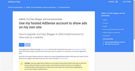 hosted adsense accounts and custom domains