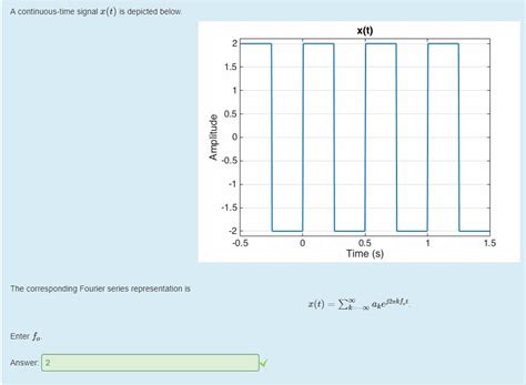 solved a continuous time signal x t is depicted below x t