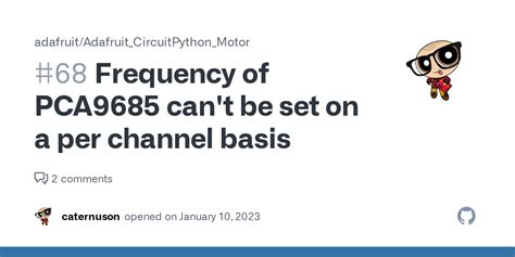 Frequency Of PCA Can T Be Set On A Per Channel Basis Issue Adafruit Adafruit
