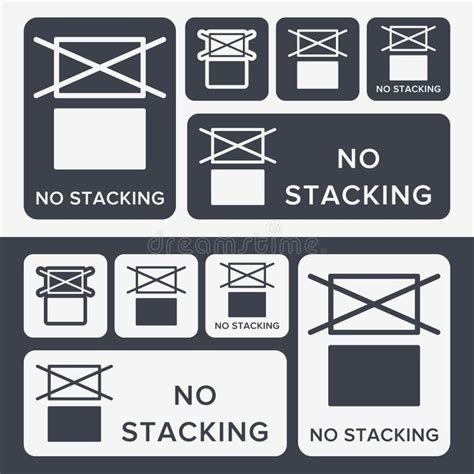 Do Not Stack Packaging Symbol Sign And Label Indicating That Items