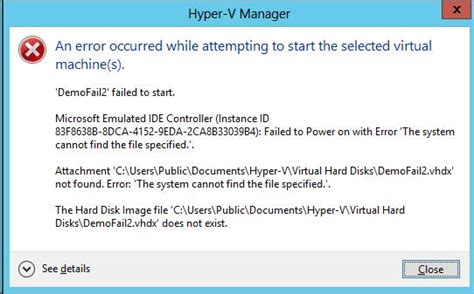 Hyper V Manager Error On Windows 8