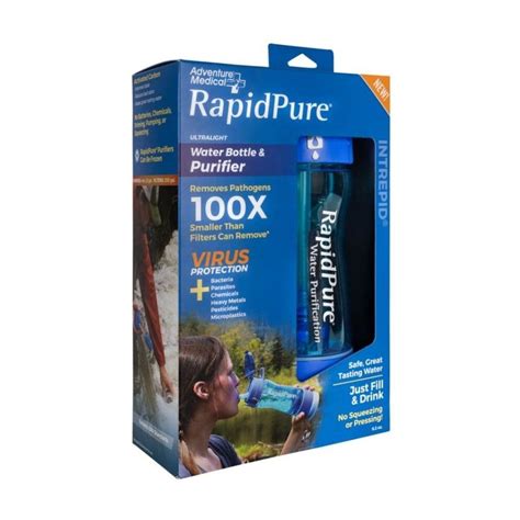 Rapidpure Water Filter Bottle Ultraceram Virus And Bacteria Removal 750ml Big W