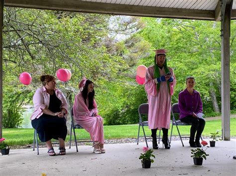 Kyra Blake Jonathon Rines Honored At Hiset Graduation Boothbay Register