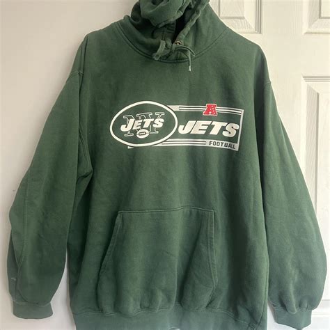 Nfl Team Apparel Ny Jets Hoodie Sweatshirt Size Depop