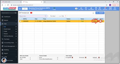 What Is The Process Of The Sale Bill Wholesale Bill In Marg Books