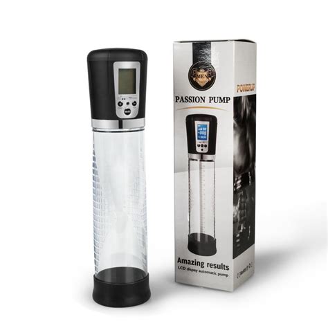 Lcd Display Automatic Penis Pump Big Cock Penis Training Exercise Enlargement Pump Male