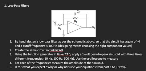 Solved By Hand Design A Low Pass Filter As Per The Chegg