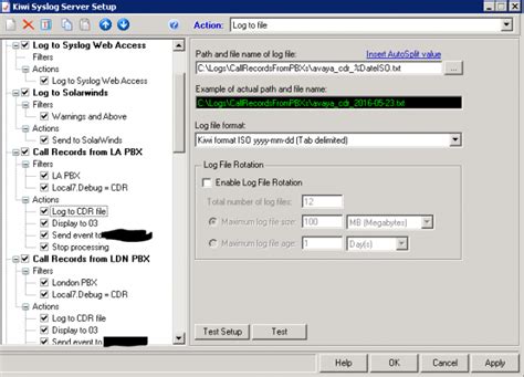 Avaya Call Detail Recording To Kiwi Syslog Server Roger The Phone Guy