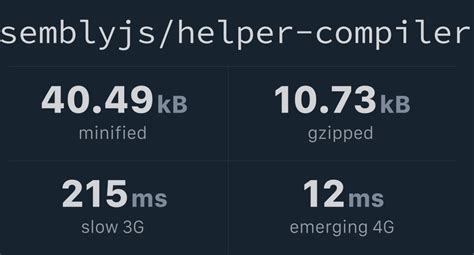 Webassemblyjshelper Compiler Bundlephobia