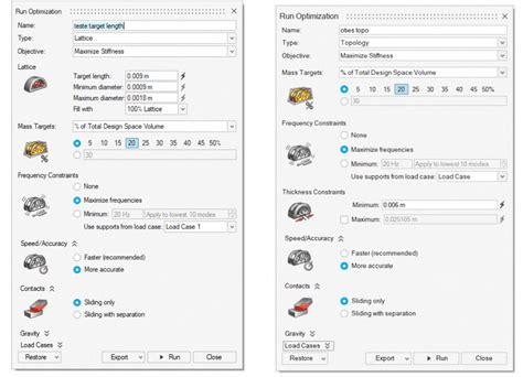 Topology Left And Lattice Right Optimization Setups Download