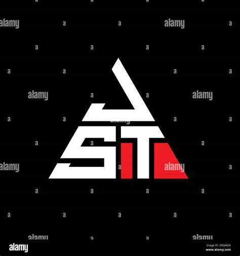 Jst Triangle Letter Logo Design With Triangle Shape Jst Triangle Logo Design Monogram Jst