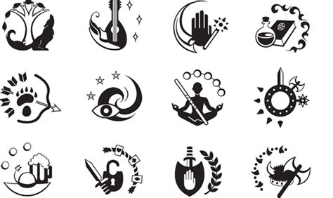 Dandd Class Icon System On Behance Dungeons And Dragons Classes Dnd Classes D D Classes