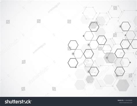 Molecular Structure Abstract Tech Background Medical Stock Vector Royalty Free 1126458905