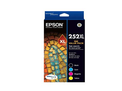 Genuine Epson 252 Xl 4 Ink Value Pack Gotink