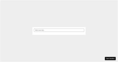todo app codesandbox