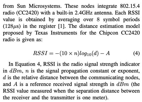 Cc2420 Distance Estimation Model Using Rssi Other Wireless Technologies Forum Other