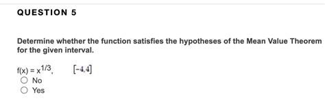 Solved Determine Whether The Function Satisfies The