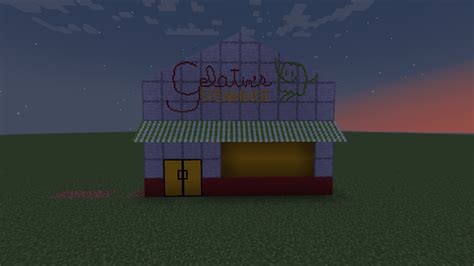 Gelatins Steakhouse In Minecraft Chisels And Bits Mod Used R Battlefordreamisland
