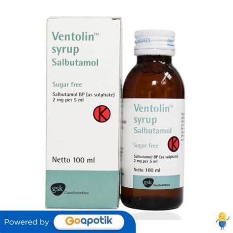 Jual Ventolin Syrup Isi 100 Ml Botol Shopee Indonesia