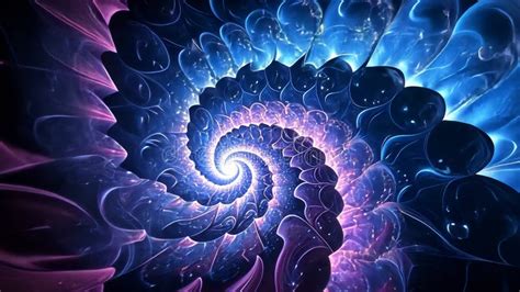 Fractal Spiral Pattern With Cosmic Colors Vibrant Abstract Concept Stock Video Video Of