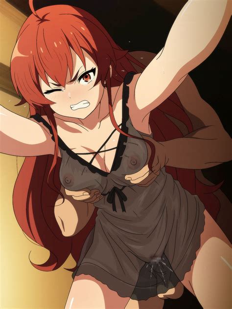 Salmon Knight Eris Greyrat Mushoku Tensei Grabbing Highres Babe Girl Ahoge Babydoll