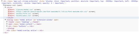 Css Chrome Extension Font Awesome Wont Display In Shadow Root