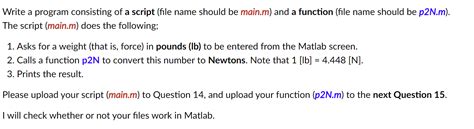 Solved Write A Program Consisting Of A Script File Name
