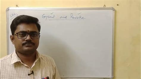 6grant And Revoke Commands Youtube