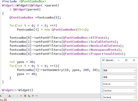 Qt：qfontcombobox Csdn博客