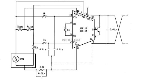 linearized input bypass circuit xtr112 under other circuits 58625