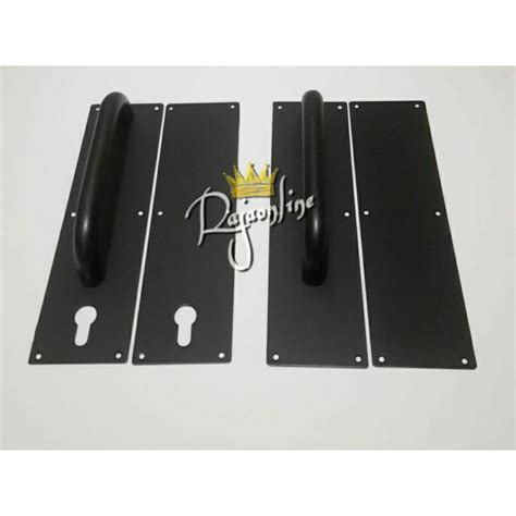 Jual Tarikan Handle Push Plat Pintu Besi Exit Door Stainless Hitam Shopee Indonesia