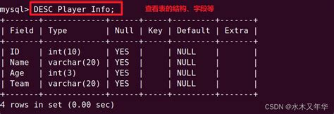 Ubuntu下mysql增删改查等操作ubuntu添加表记录 Csdn博客
