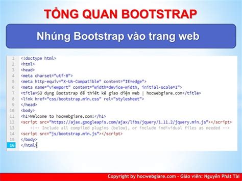Giới Thiệu Cách Sử Dụng Bootstrap Css Framework Pptx