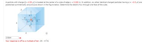 solved a particle with charge q 4 50μc ﻿is located at the