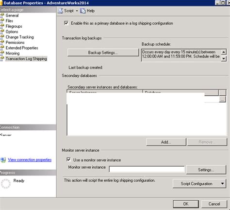 sql server log shipping database tutorials