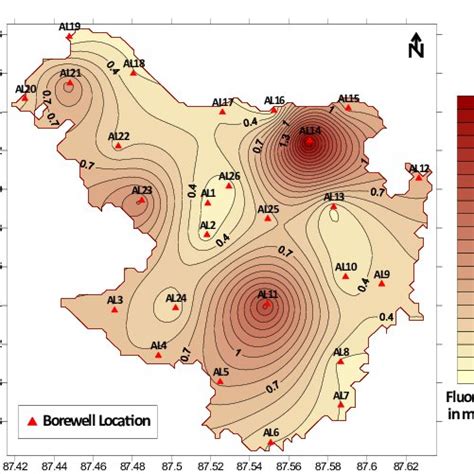 A Spatial Distribution Map Of F For Post Monsoon Download