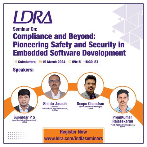 Embeddedsystems Softwaretesting Safety Security Seminar Coimbatore Embedded Safety