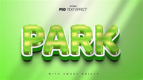 Premium Psd 3d Green Shiny Text Effect Editable Template Design