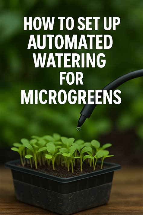 How To Grow Microgreens With An Automated Watering System Start A Garden
